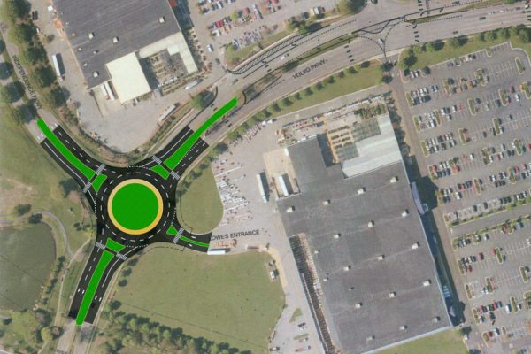 College Drive Roundabout - Clark Nexsen