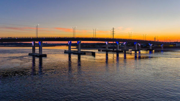 Ribbon-Cutting Marks Official Opening of the New Lesner Bridge in ...